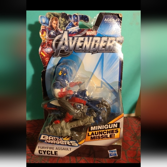 Toys | Marvel Advengers Captain America Battle Chargers Furyfire ...
